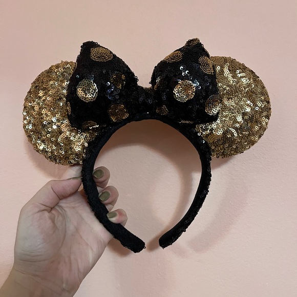 Accessories | Adult Black Gold Disney Ears | Poshmark
